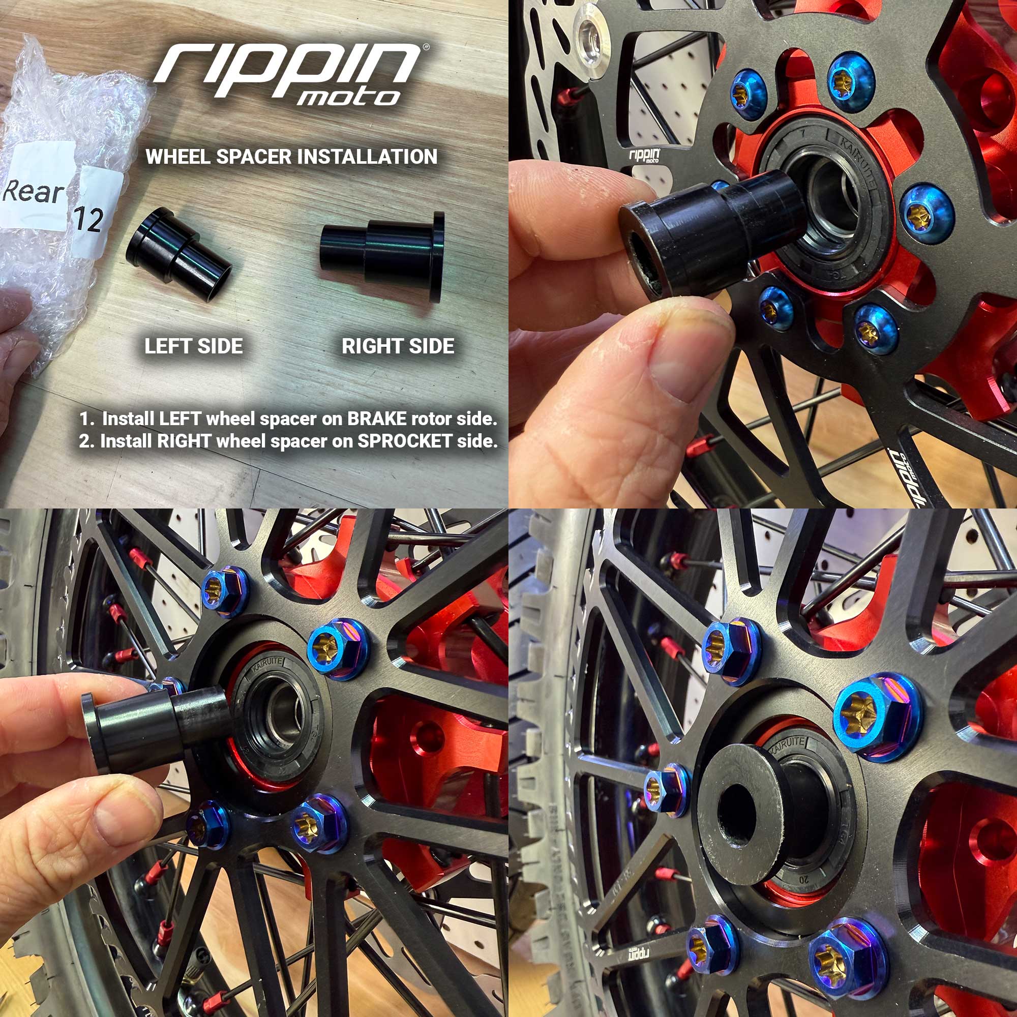 16" Blackline Rear Wheel (Off-Road) for Surron LBX & E-Ride PRO SS 2.0 ...