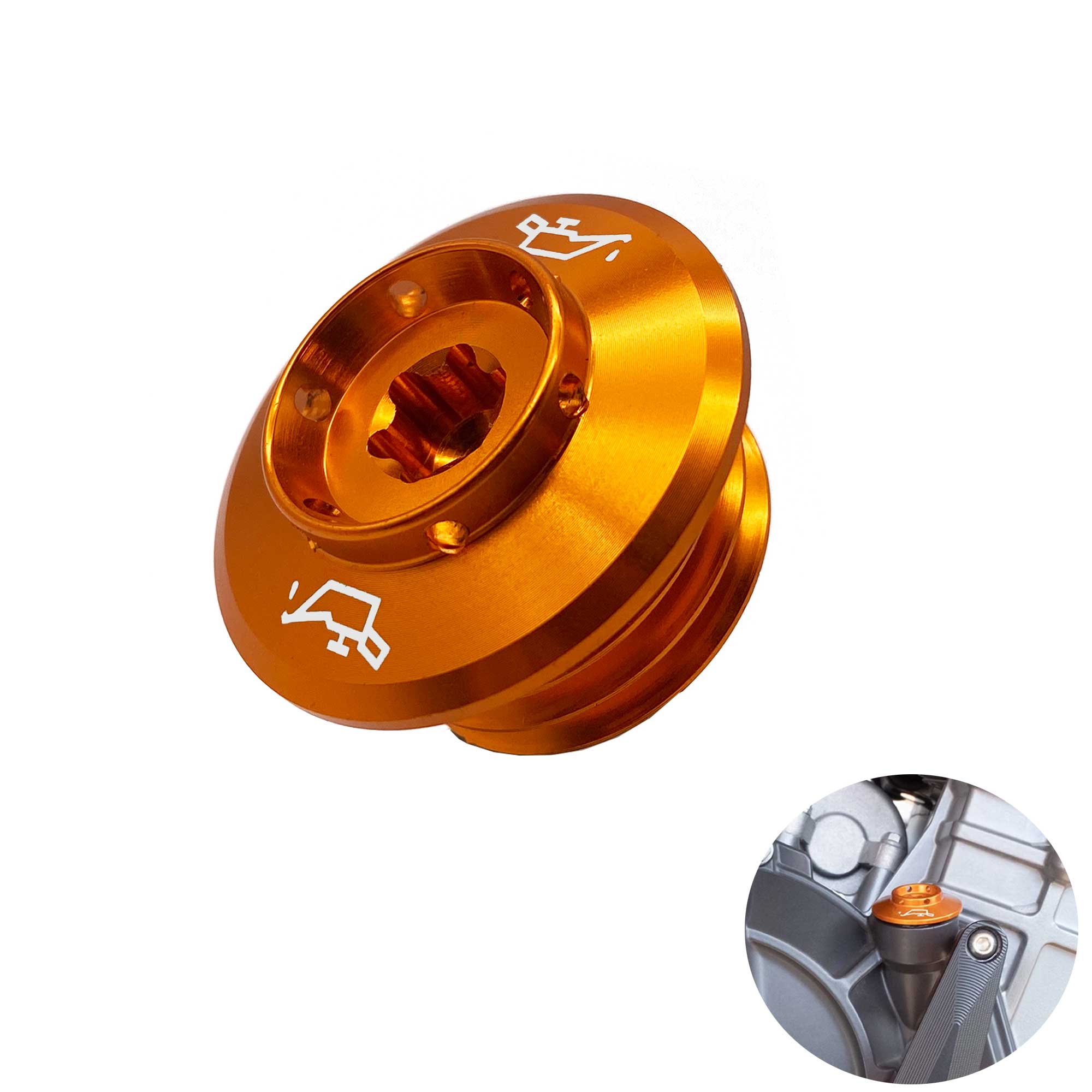 High-Security CNC Oil Filler Plug for KTM Duke – Rippin Moto