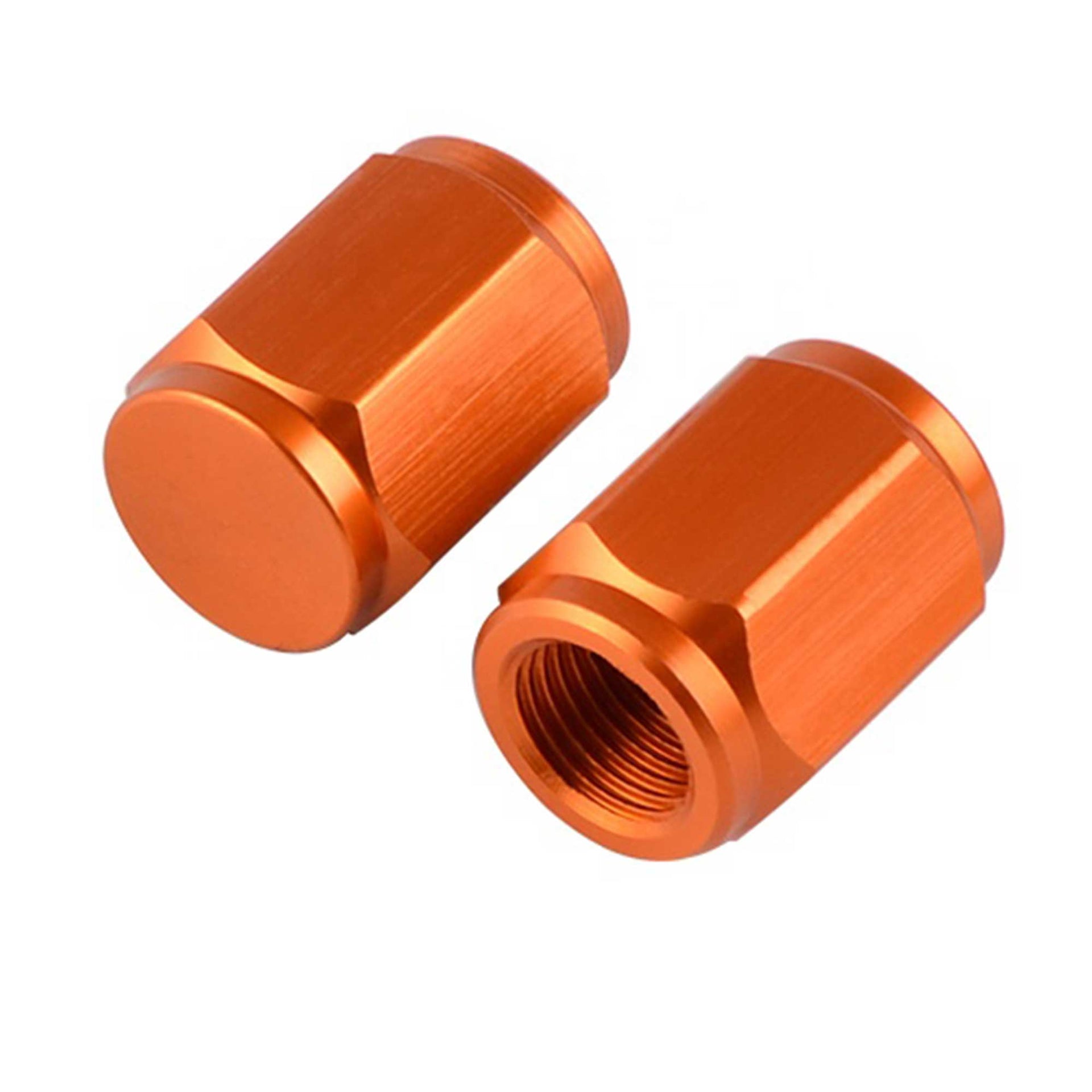CNC Valve Stem Caps – Red – Rippin Moto